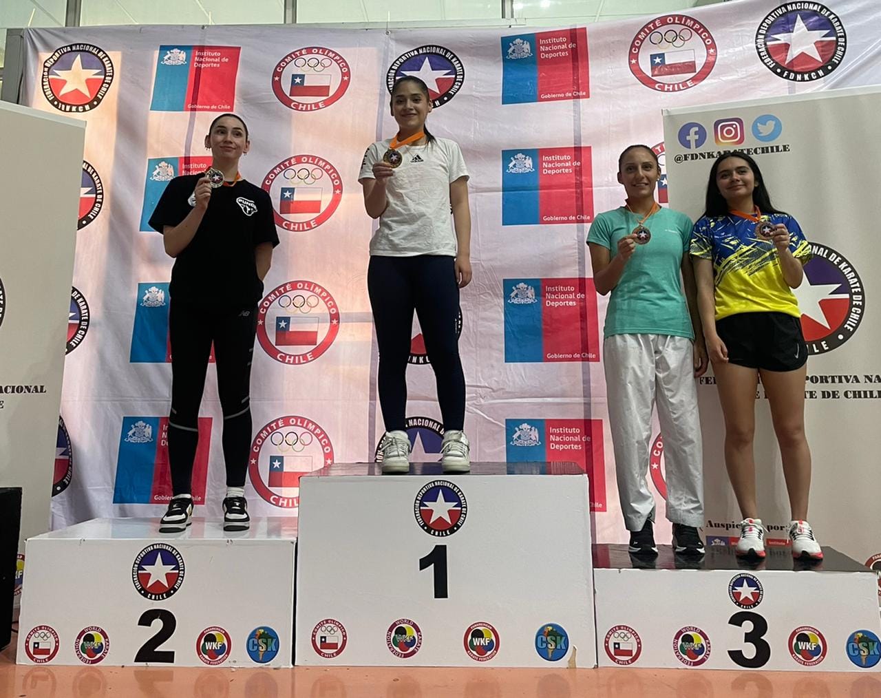 Karateka atacameña, Fernanda Vega, ganó medalla de oro en el Campeonato ...